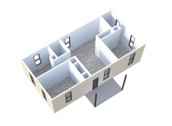 20x35 Metal Home: The Vista | General Steel Shop