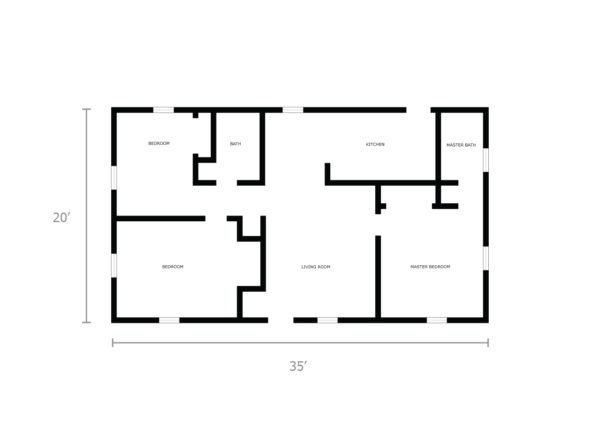 20x35 Metal Home: The Vista | General Steel Shop