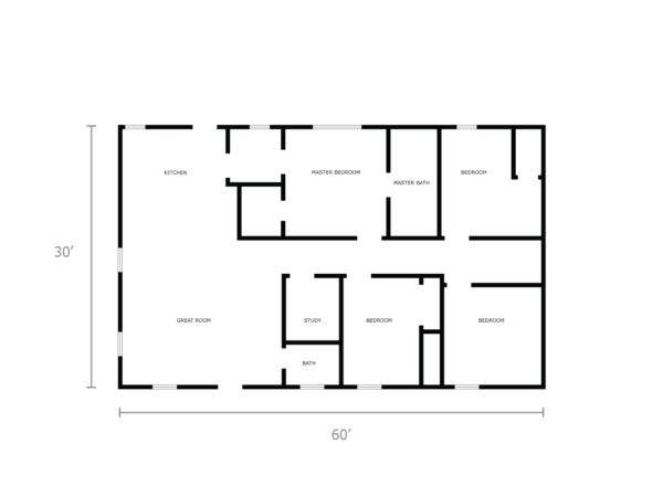 30x60 Steel Home Kit: The Continental | General Steel Shop