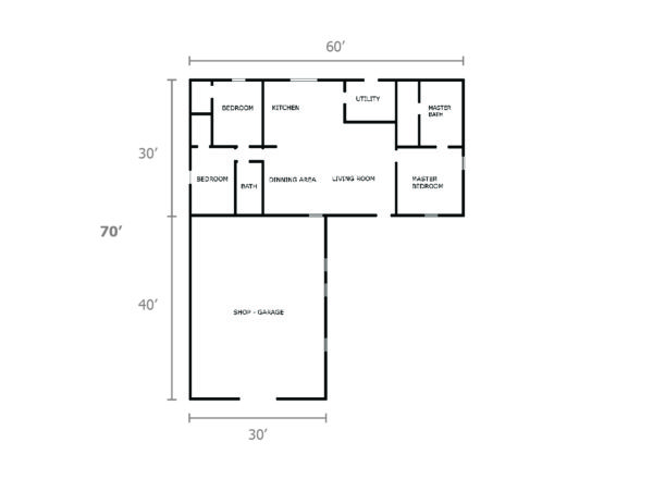 60x70 Barndominium Metal Design: Quick Prices | General Steel Shop