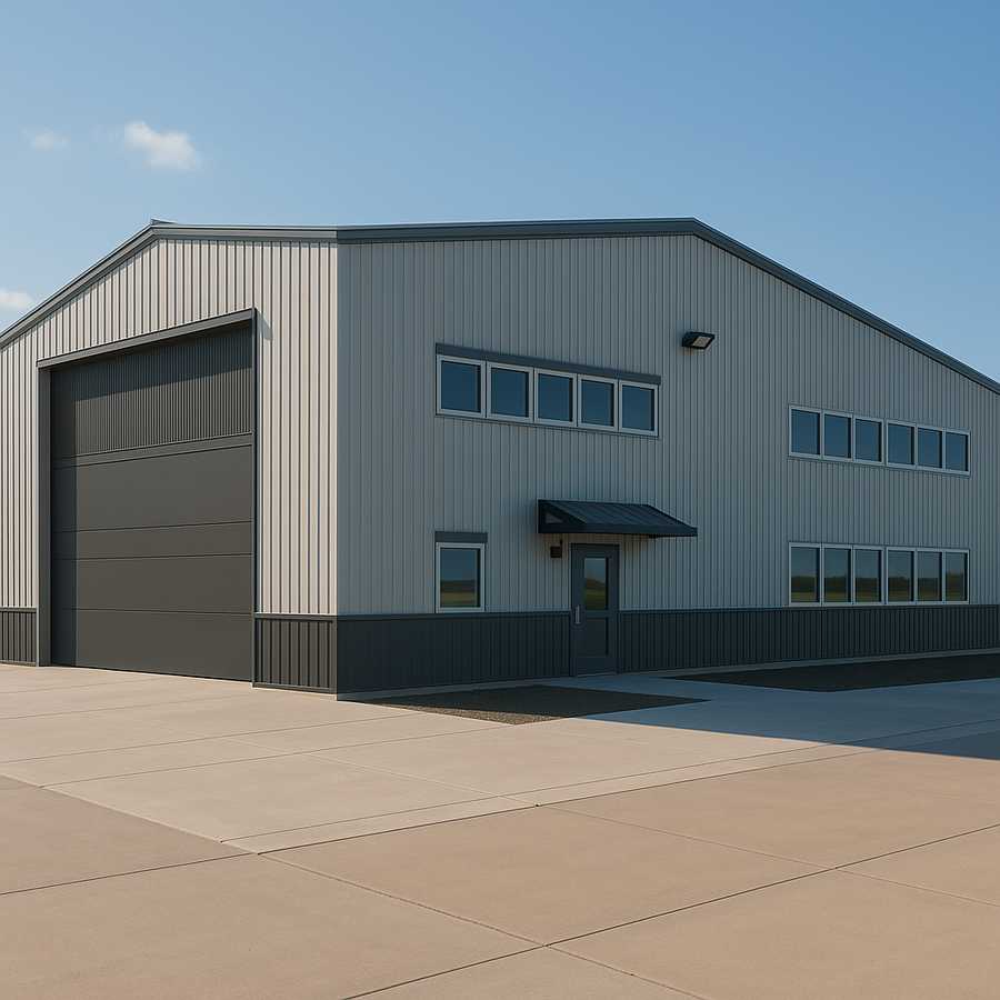 Nicholas's 90x140 Steel Aircraft Hangar in Texas | General Steel