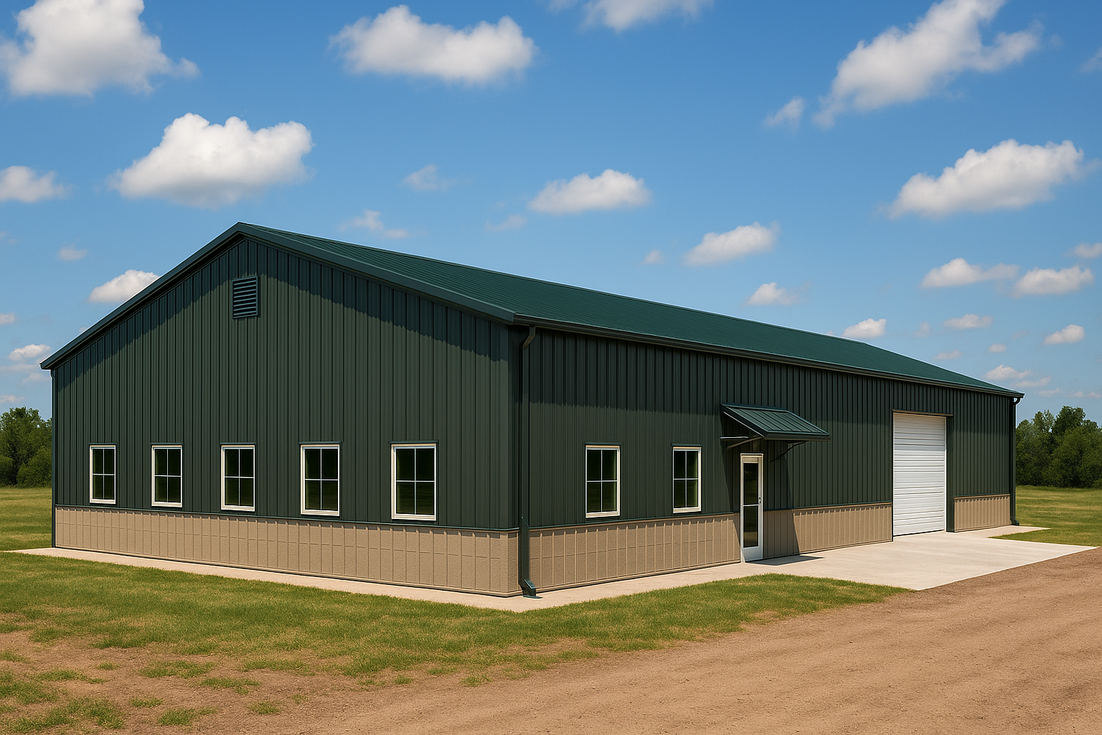 Tom's 98x130 Metal Building in Tennessee