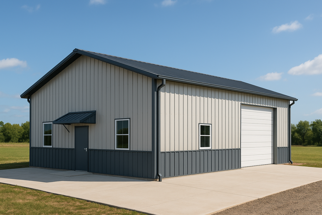 Donovan's 20x25 Metal Workshop Garage in North Dakota
